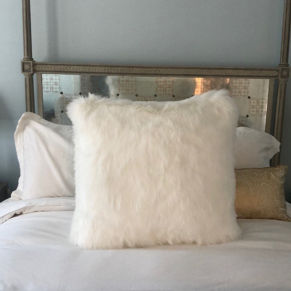 Anthropologie | Bedding | Fuzzy Pillow | Poshmark